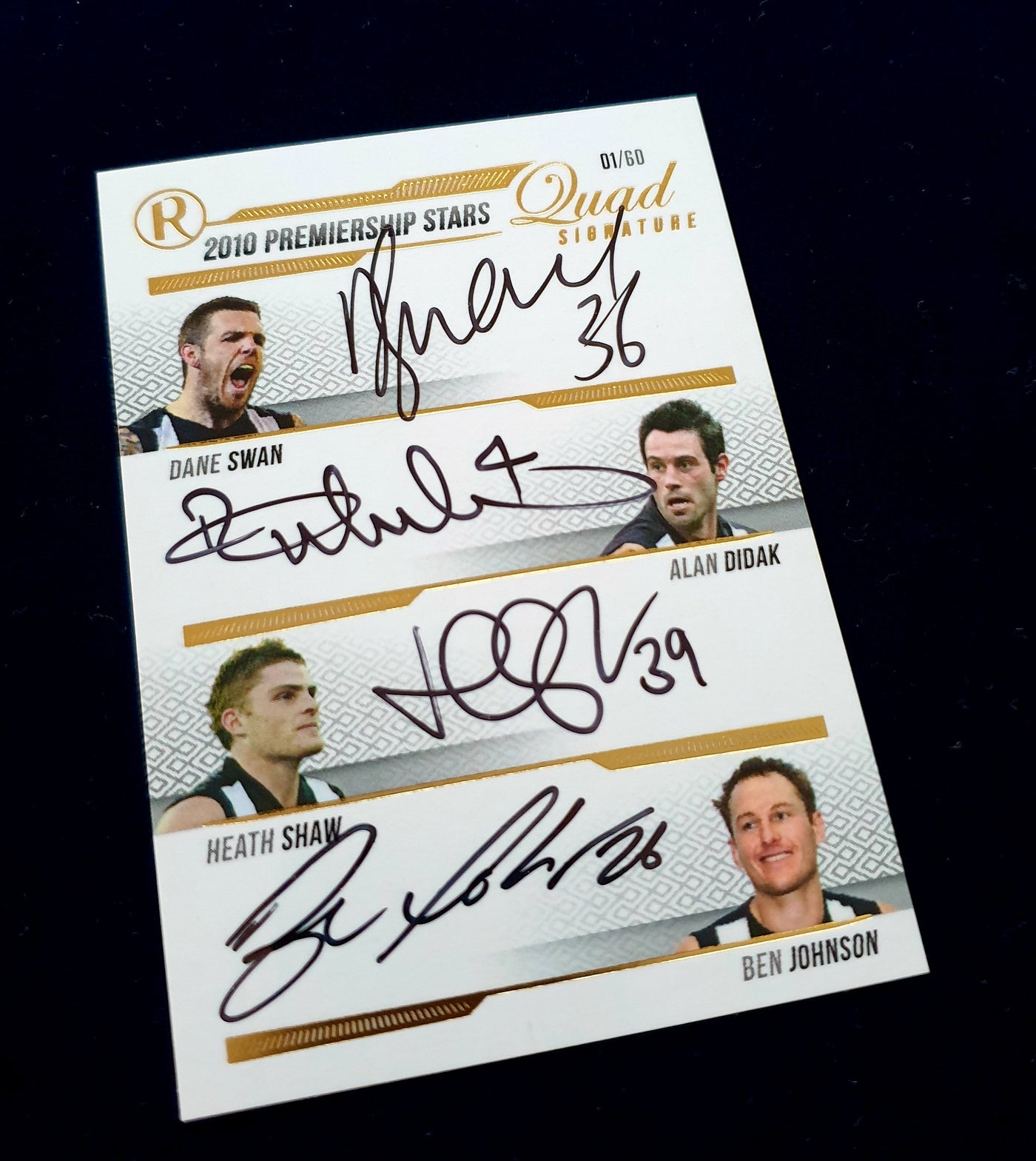 New 2023 Regal Release - 2010 Premiership Stars Quad Signature Rat Pac ...